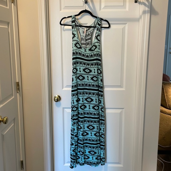 Dresses | Aztec Print Maxi Dress | Poshmark